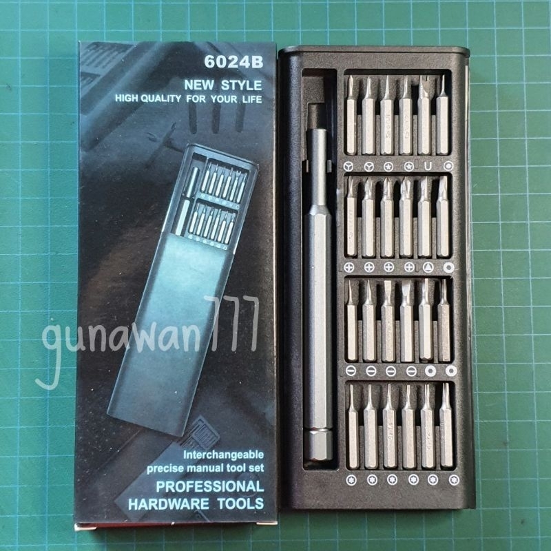 Jual obeng set BOX 24 in 1 MAGNET | Shopee Indonesia