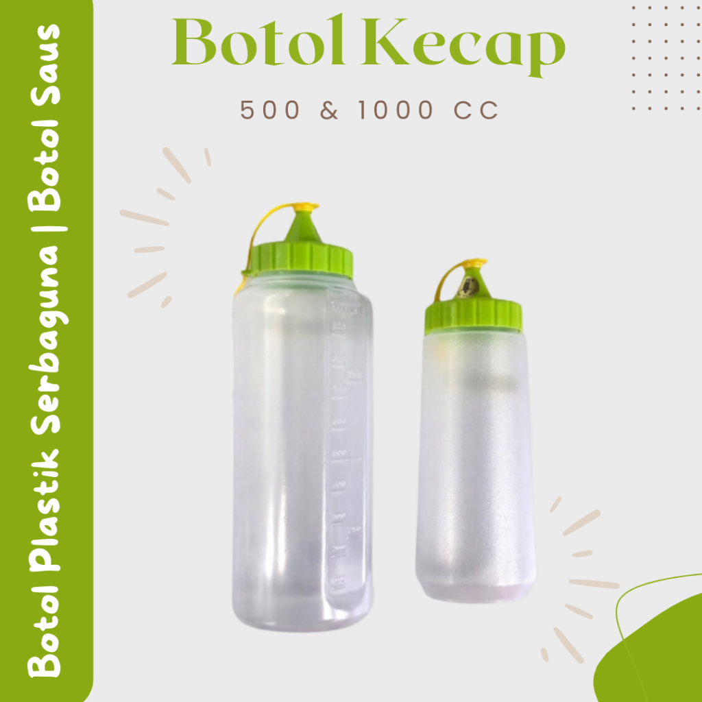 Jual Botol Kecap 500 dan 1000 cc | Botol Plastik Serbaguna | Botol Saus ...
