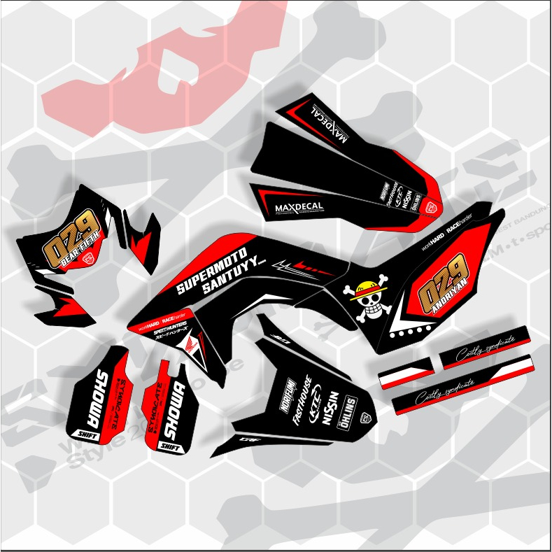 Jual Decal/Stiker klxbf150L WR155/Gordon/ D'Tracker /CRF150L full body ...
