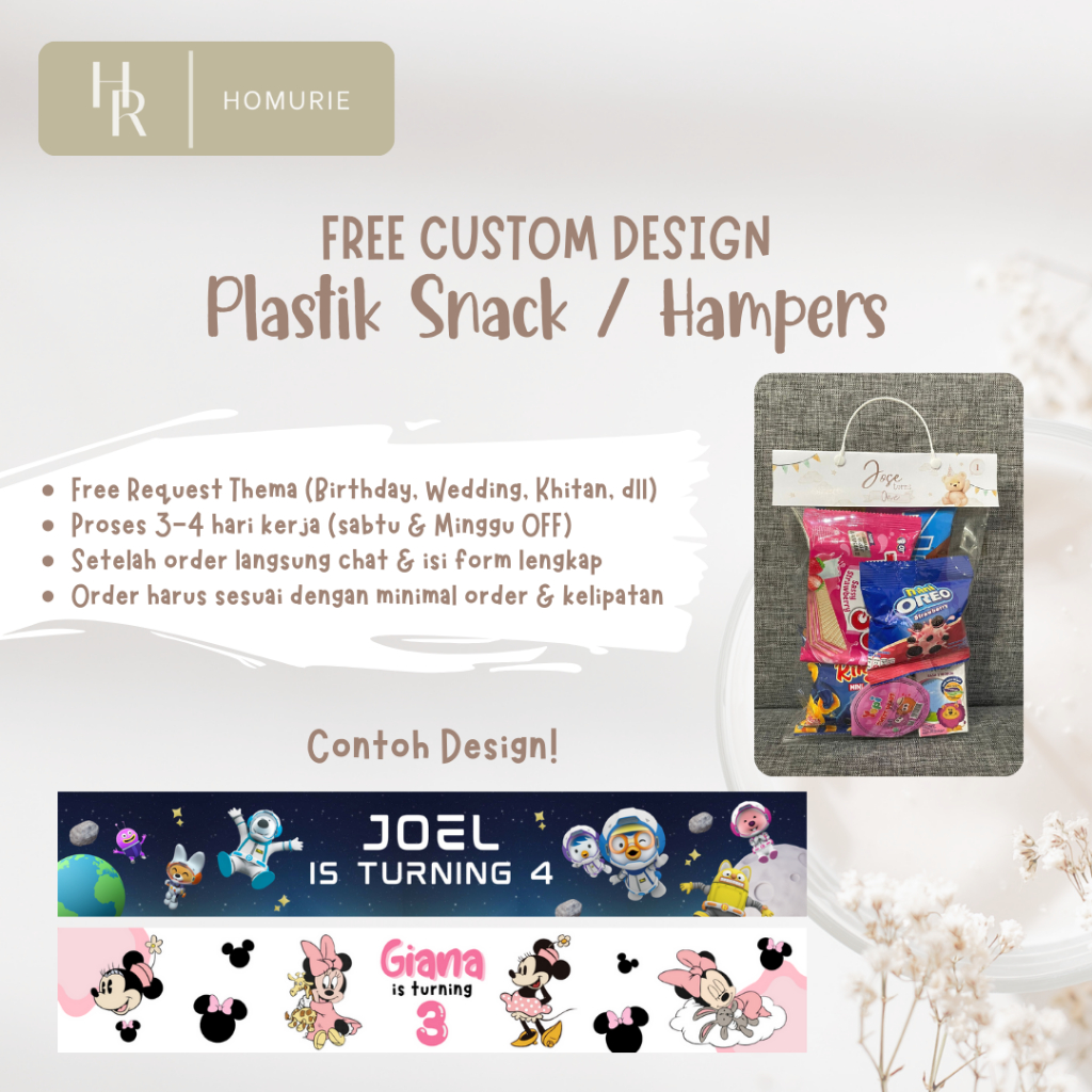 Jual CUSTOM LABEL SNACK ULANG TAHUN / CUSTOM PLASTIK SNACK ULTAH ...