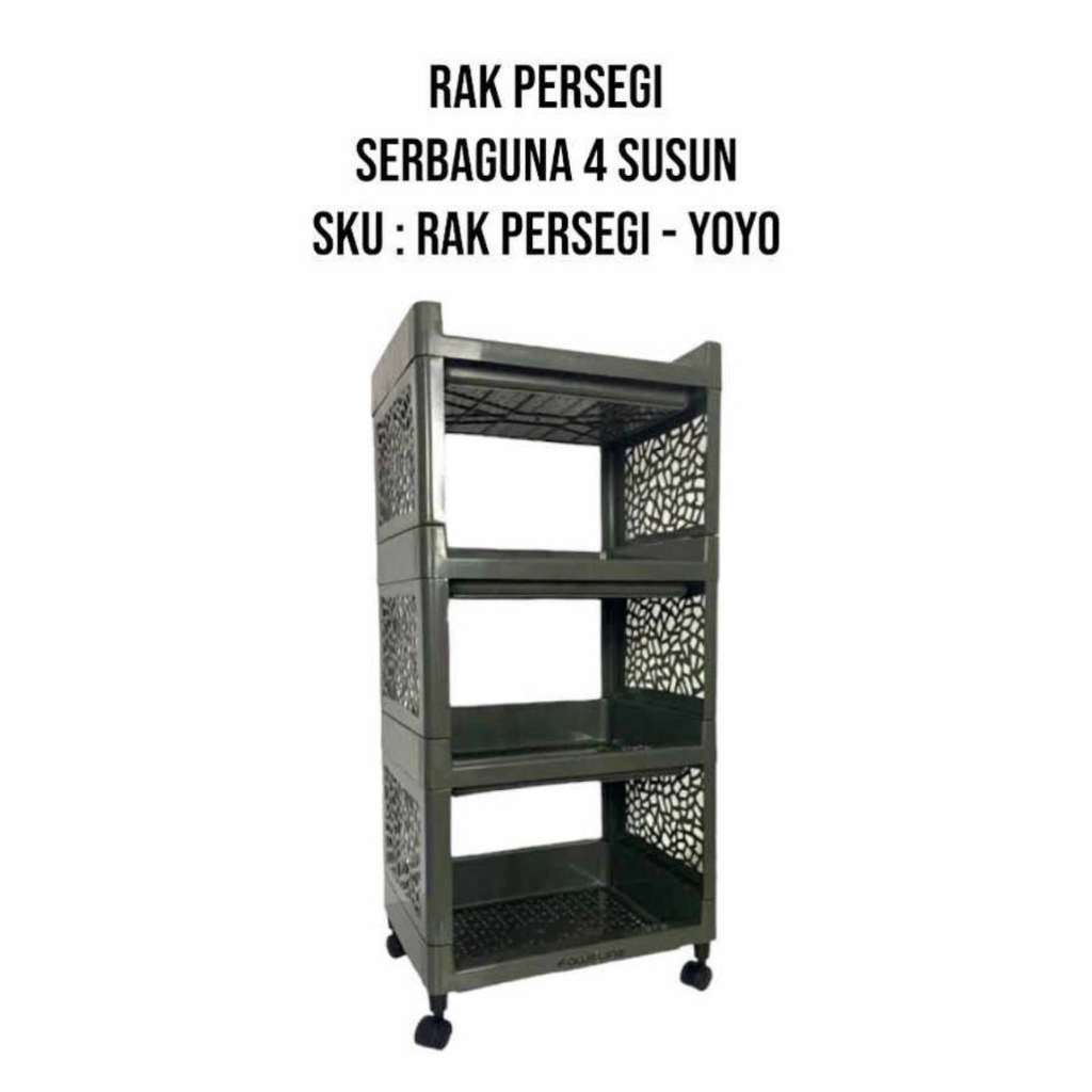 Jual Rak MULTIGUNA 4susun + roda packing dus | Shopee Indonesia