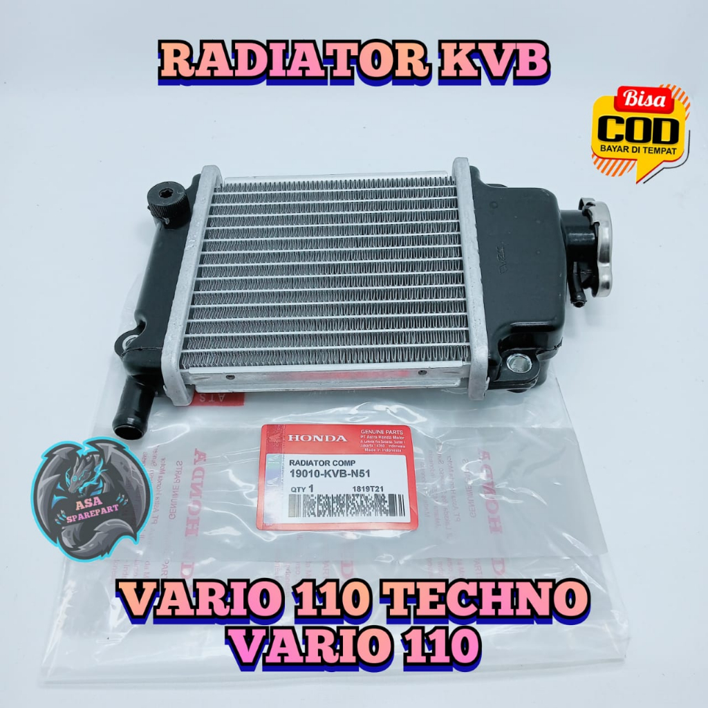 Jual RADIATOR ASLI ORIGINAL HONDA AHM PENDINGIN VARIO 110 KARBU , VARIO ...