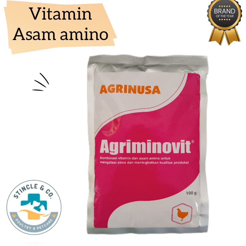 Jual AGRIMINOVIT 100 gr - Multivitamin Asam Amino Untuk Hewan Ternak | Shopee Indonesia