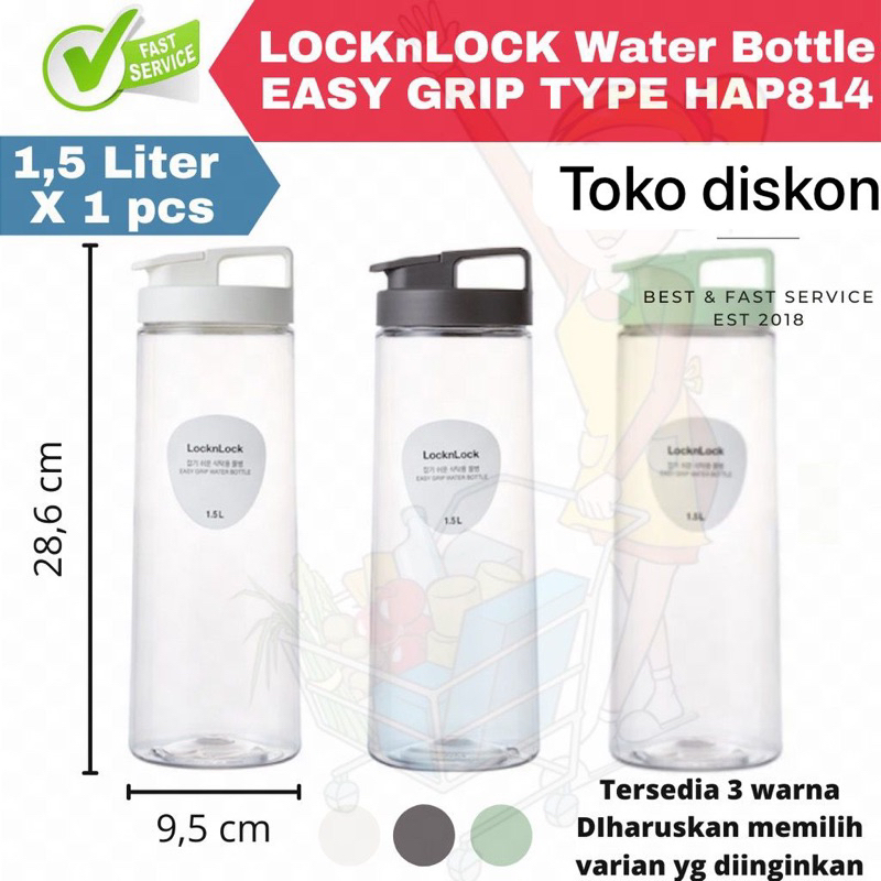 Jual LocknLock Lock n lock Botol Minum Water Bottle 1.5 Liter 1500ml ...