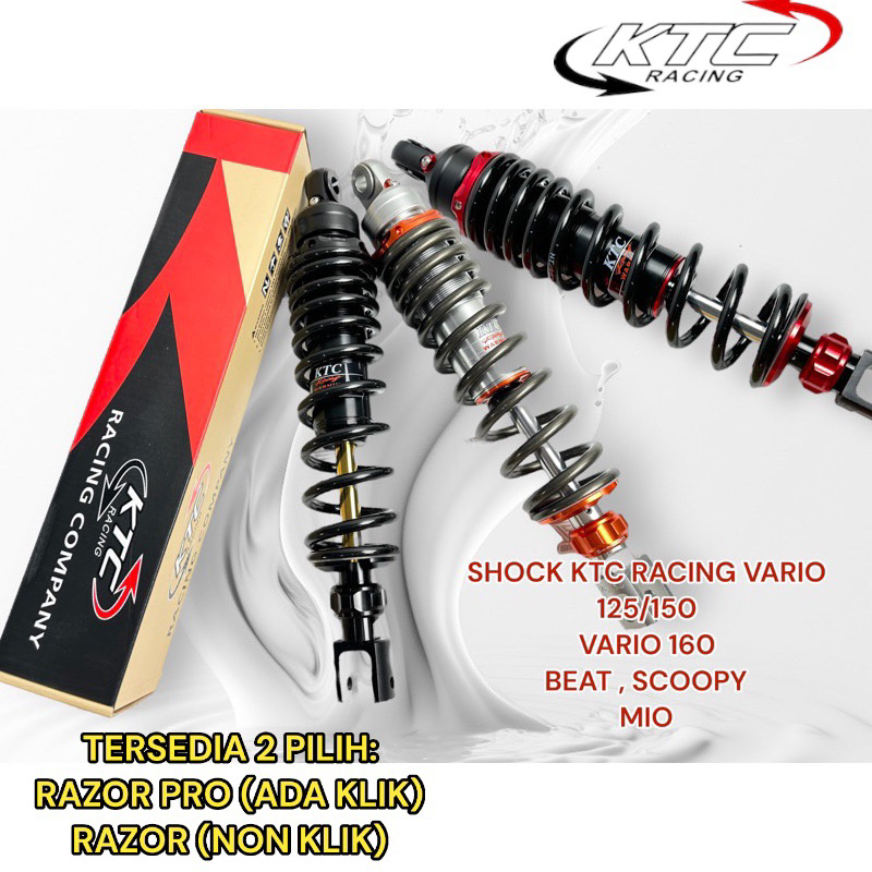 Jual SHOCK KTC RACING RAZOR PRO DAN RAZOR VARIO 125/150 / BEAT / SCOOPY ...