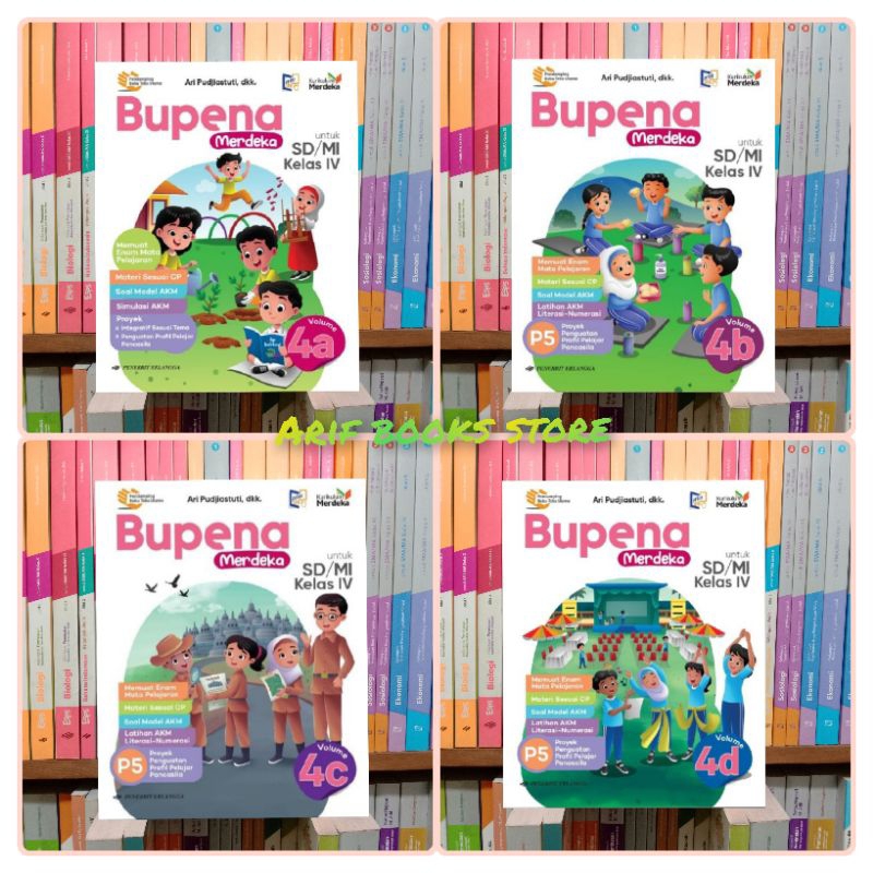 Jual Buku Bupena SD/MI Kelas 4a, 4b, 4c, dan 4d. Kurikulum Merdeka | Shopee Indonesia