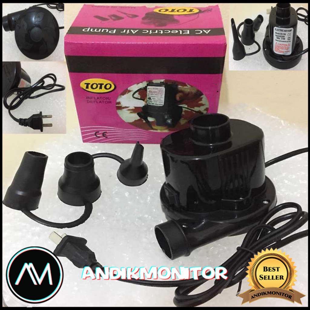 Jual POMPA LISTRIK ELECTRIC AIR PUMP POMPA KASUR ANGIN, KOLAM RENANG ...