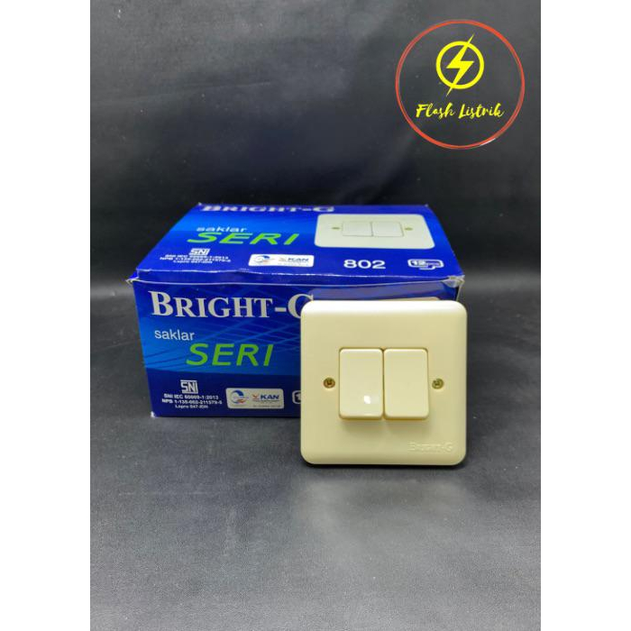 Jual [Bright-G] Saklar Seri Bright G 802 Saklar Double Inbow/IB Bright ...
