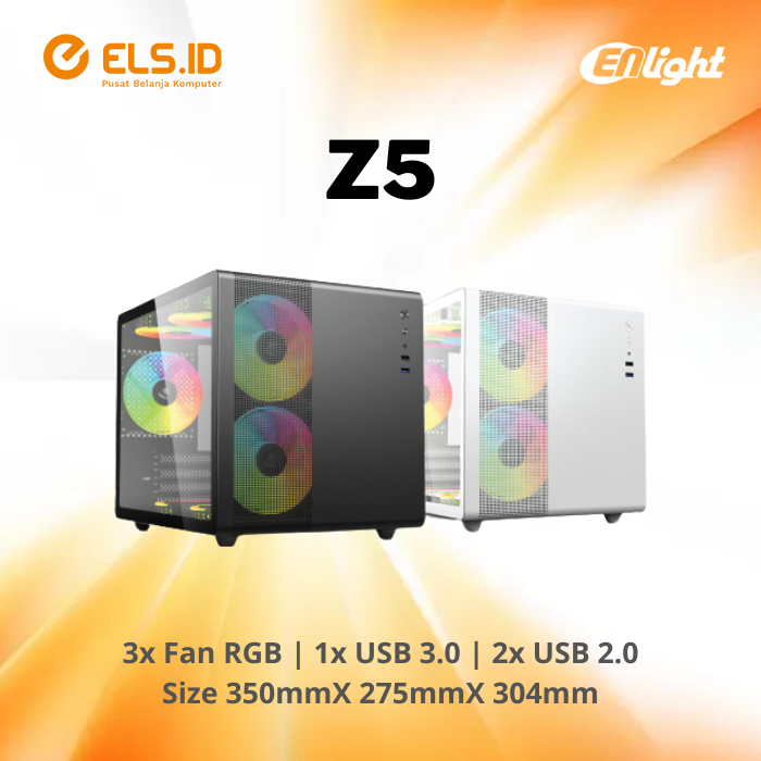 Jual Casing Enlight Z5 mATX Gaming Case | Shopee Indonesia