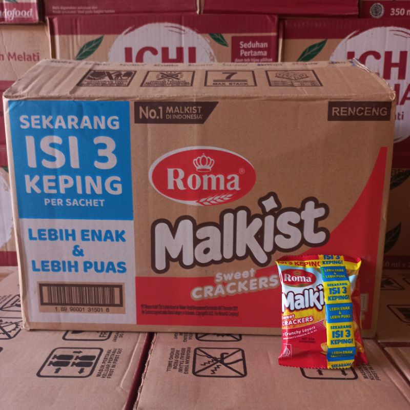 Jual Roma malkis 21 gram 1 dus isi 12 renceng 1 renceng isi 10 pcs ...