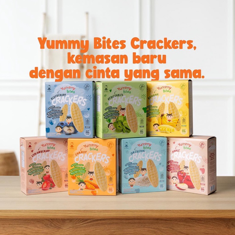 Jual YUMMY BITES Baby Rice Cracker Crackers 50gr 50 gr / Snack Bayi ...