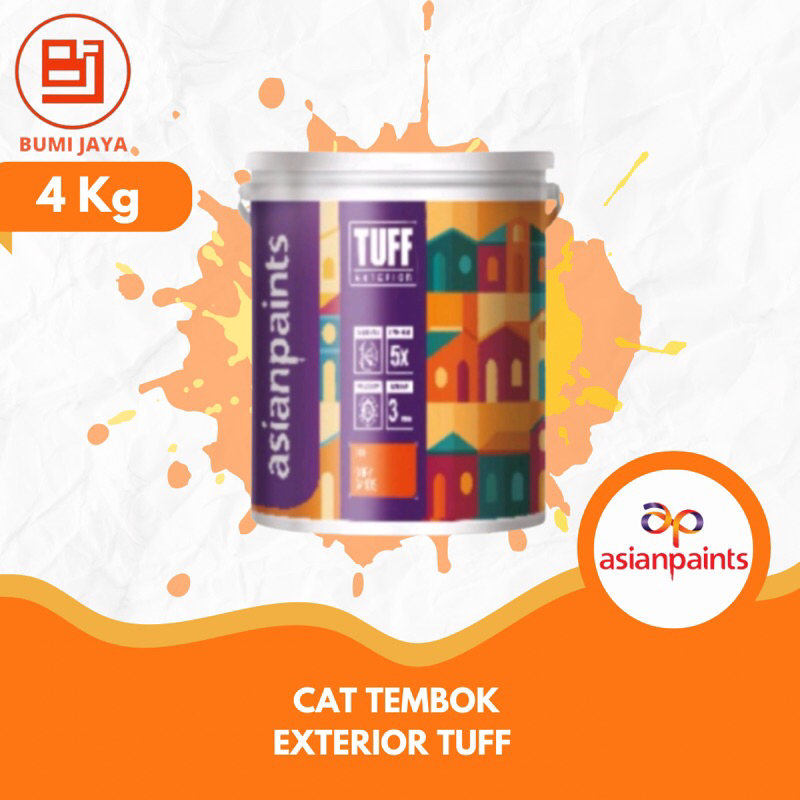 Jual Cat tembok exterior asian paints tuff 4kg | Shopee Indonesia