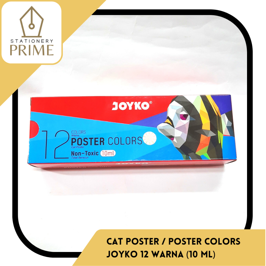Jual Cat Poster Joyko / Poster Colors JOYKO Botol 12 Warna (10 ml ...