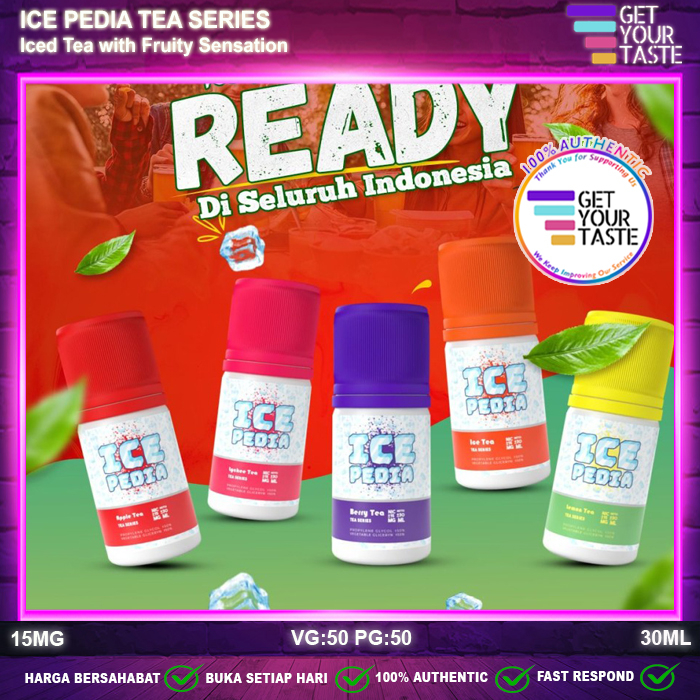 Jual Liquid Icepedia Iced Tea Series Pods Friendly 30ML Ice Pedia by ...