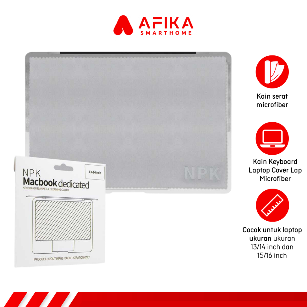 Jual Kain Penutup Keyboard Laptop Cover Lap Microfiber Ukuran 13 14 15 ...