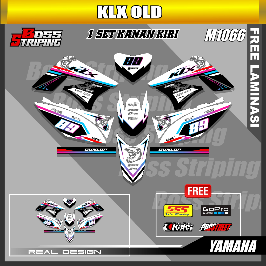 Jual Striping Decal Klx S Klx L Klx Lama Klx Old Stiker Motor Klx 150 S ...