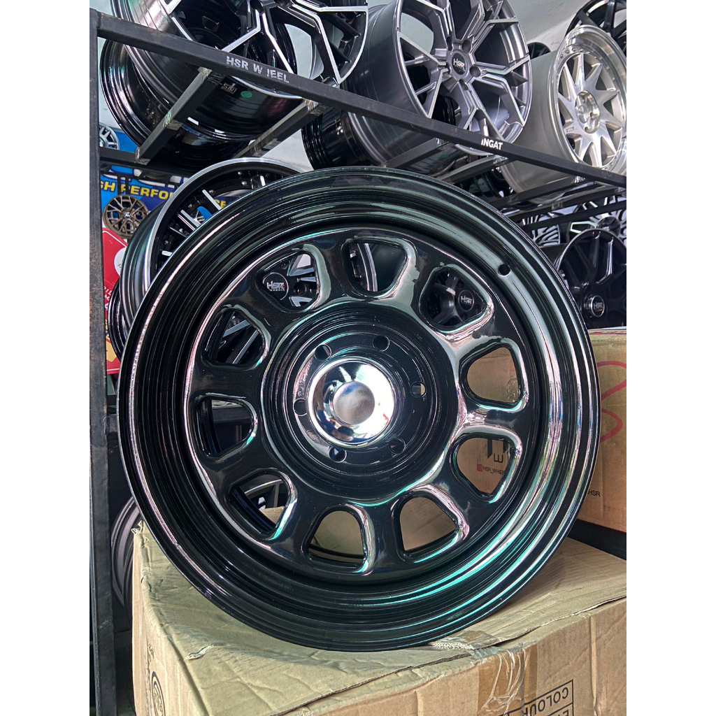 Jual Velg Kaleng Daytona Ring 15 HSR MOKUPO R15 Lebar 8 Pcd 5x114,3 ET15 Black | Shopee Indonesia