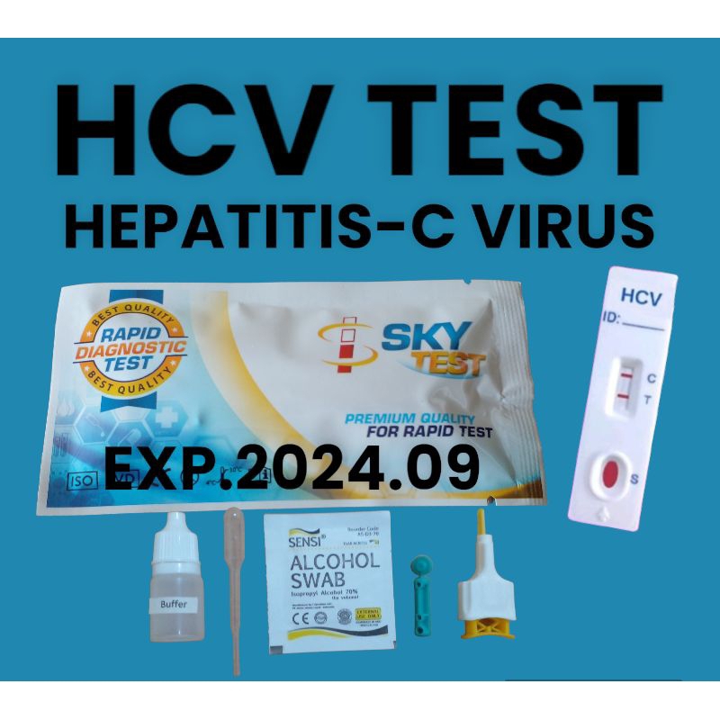 Jual Alat test HCV | Hepatitis-c 1set lengkap varian merk exp.2024.12 ...