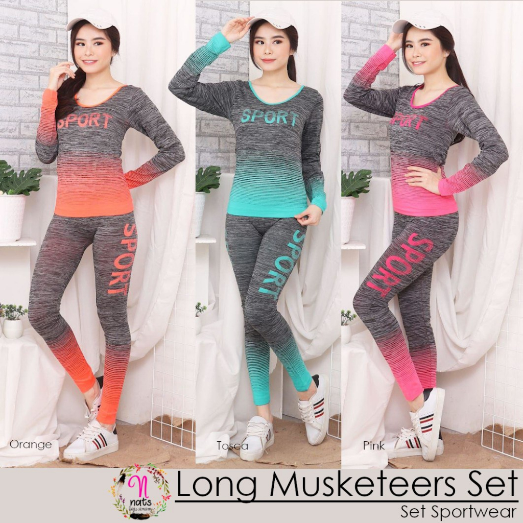 Jual Setelan LONG MUSKETEERS Setelan Senam setelan olahraga Yoga zumba ...