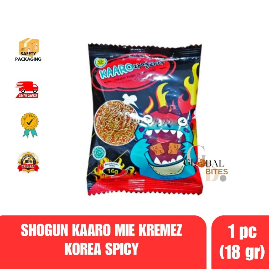 Jual [ECER] Mie kremes Shogun Halal / Shogun Snack / Kaaro Mie kremes ...