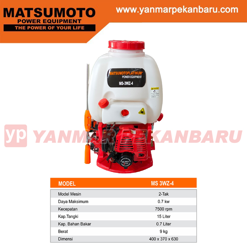 Jual Mesin Semprot Hama / Knapsack / Sprayer Mist Blower MS 3WZ 4 ...