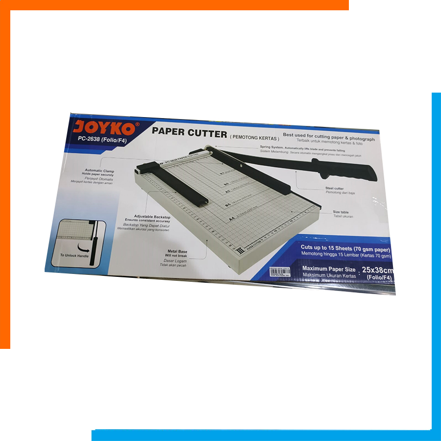 Jual Alat Pemotong Kertas F4 Joyko Pc2638 F4 Paper Cutting F4 Joyko