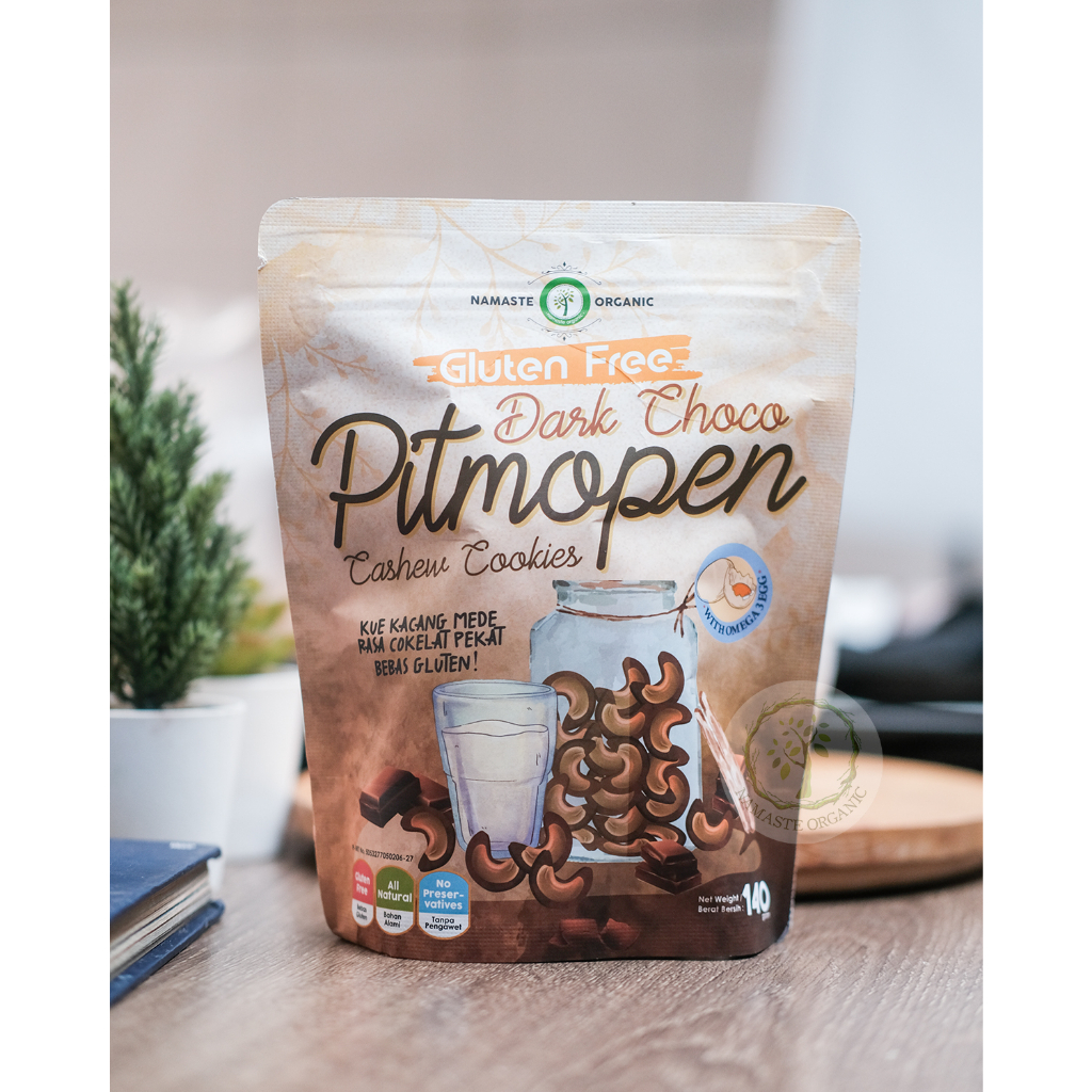 Jual GLUTEN FREE DARK CHOCO PITMOPEN CASHEW COOKIES 140GR | Shopee ...