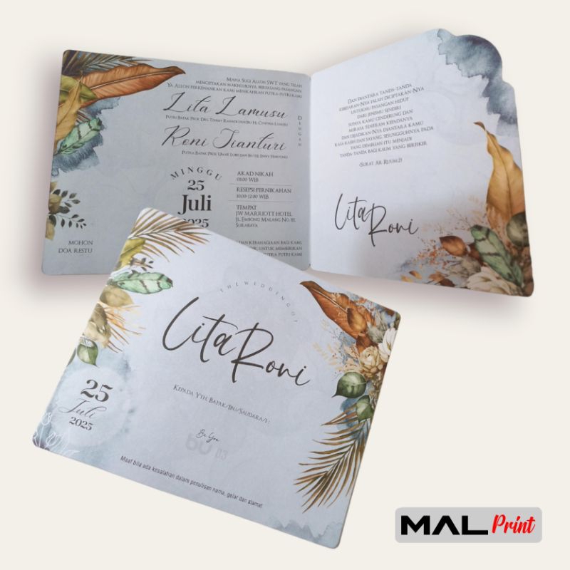 Jual UNDANGAN MURAH SIMPEL MODERN BU03 | Shopee Indonesia