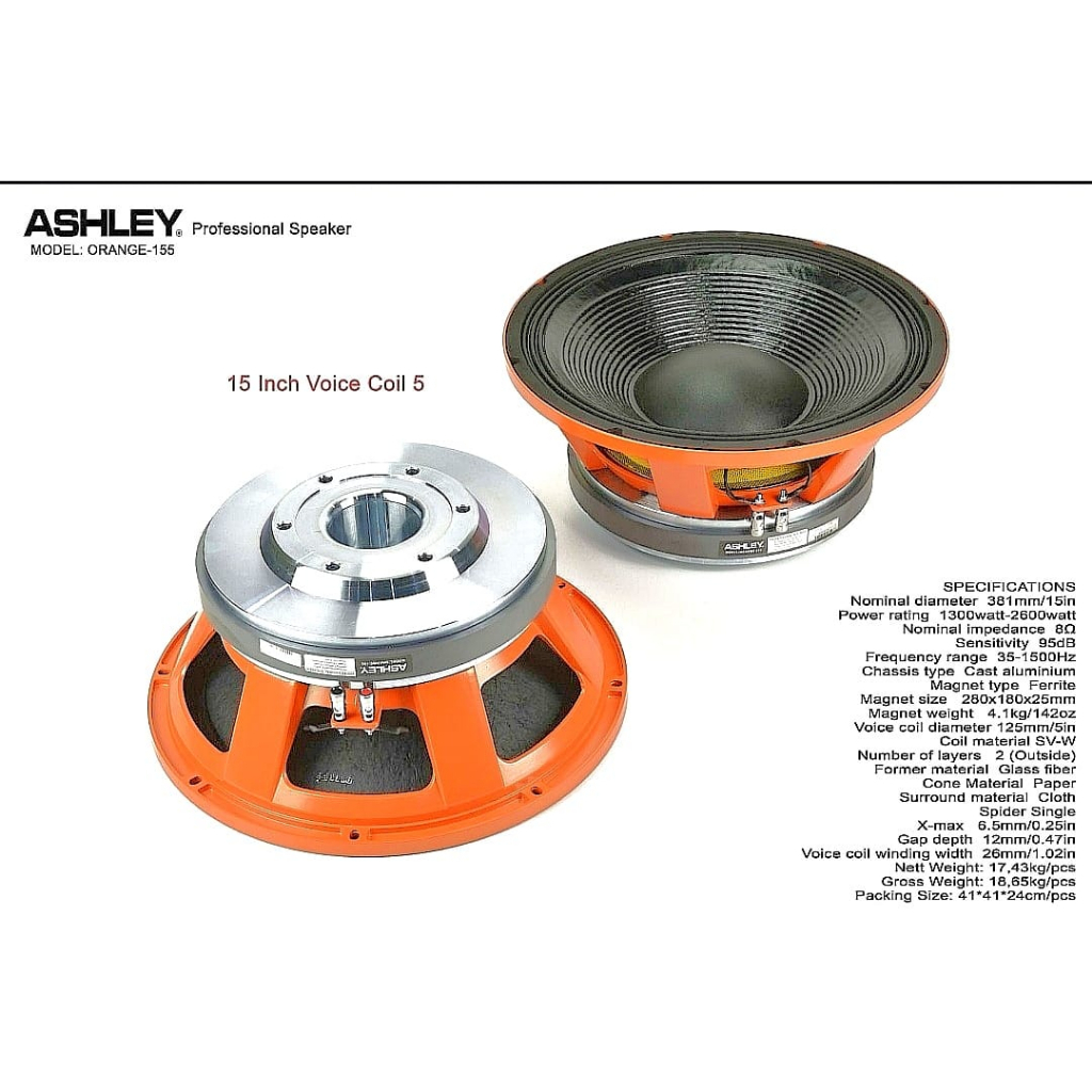 Jual speaker ashley orange 155 orange155 original | Shopee Indonesia