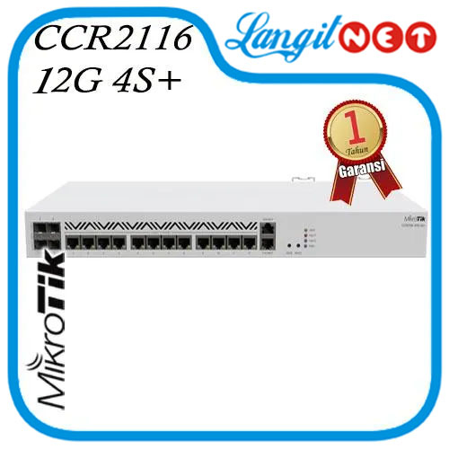 Jual MIKROTIK CCR2116 12G 4S PLUS Cloud Core Router | Shopee Indonesia