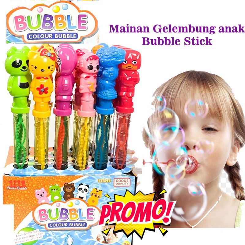 Jual COD - BUBBLE STICK | MAINAN ANAK gelembung sabun karakter ...