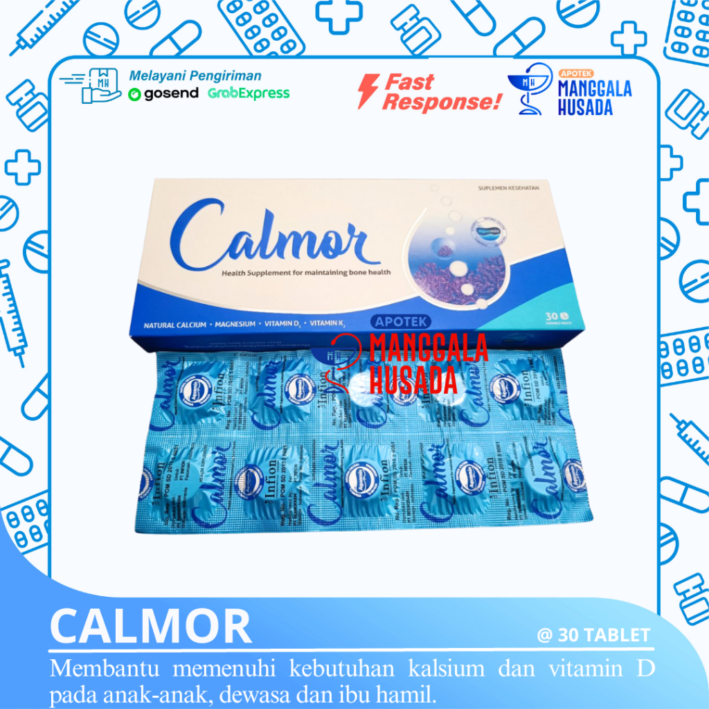 Jual CALMOR SUPLEMEN KESEHATAN PER BOX @ 30 TABLET | Shopee Indonesia