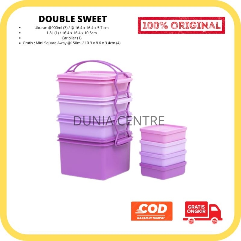 Jual PROMO TUPPERWARE RANTANG DOUBLE SWEET ORIGINAL | Shopee Indonesia