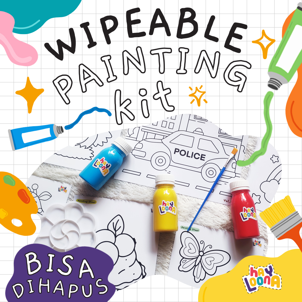 Jual WIPEABLE Painting Sheet Kit (REUSABLE - DAPAT DIHAPUS) Aktifitas ...