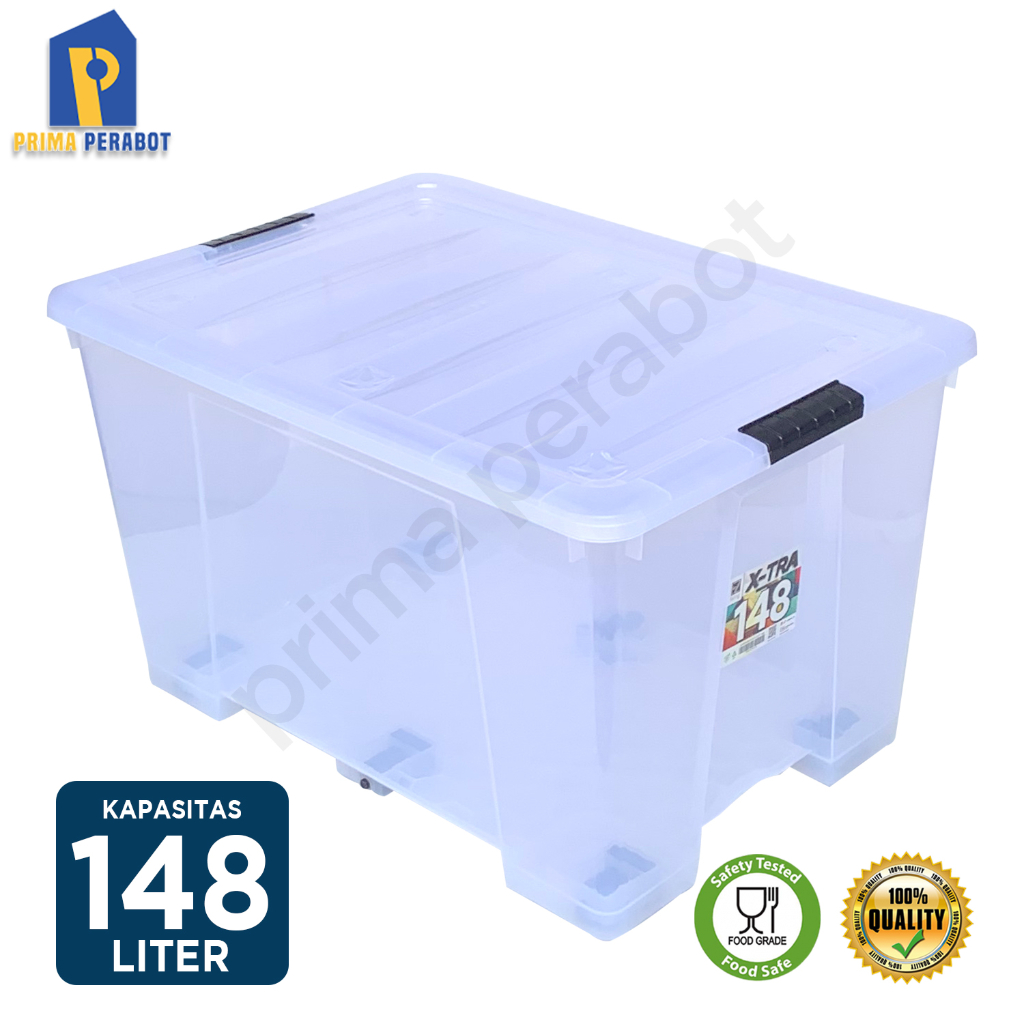 Jual Storage Box Multifungsi Box Container 148 L Transparan | Shopee ...