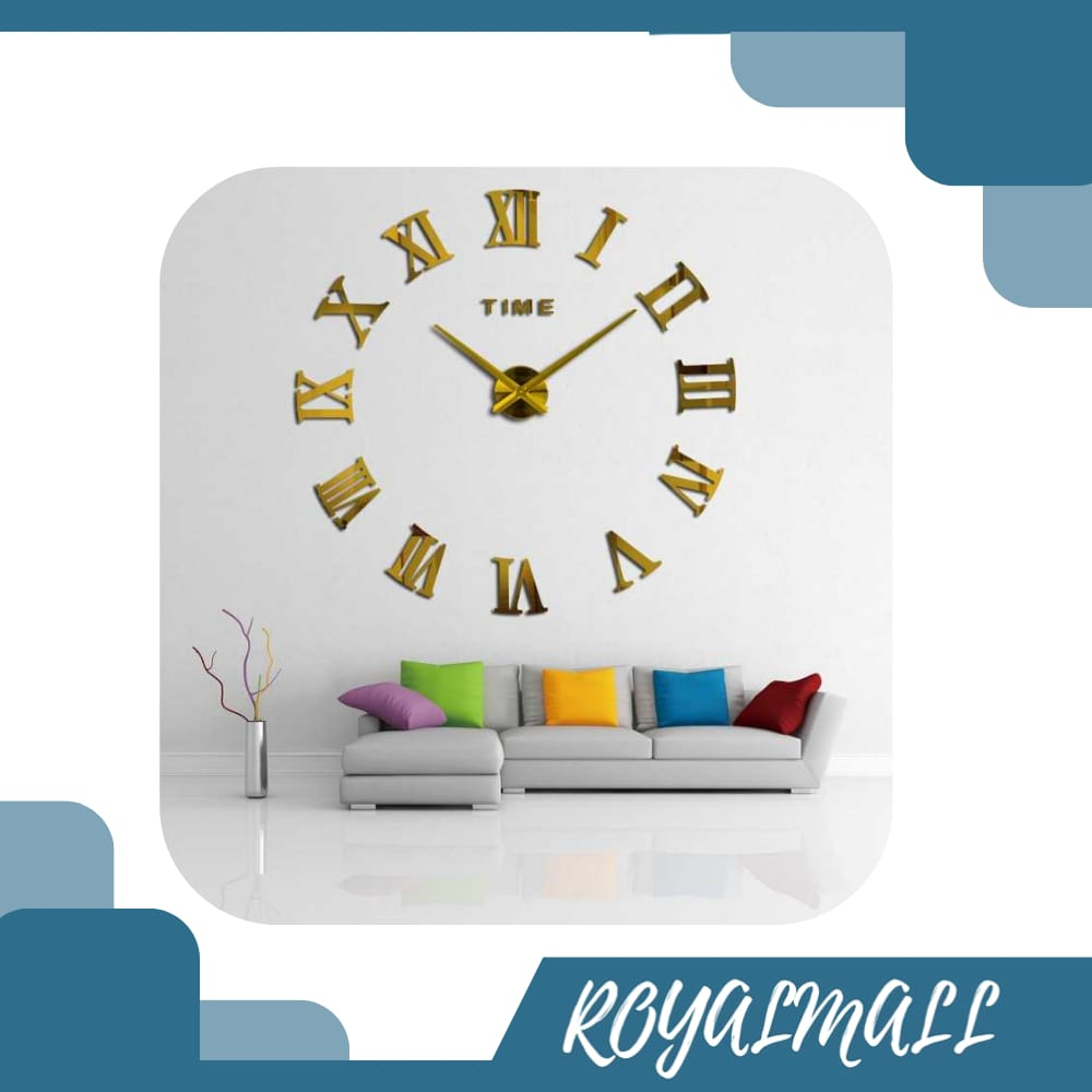 Jual Jam Dinding Besar DIY Giant Clock Quartz 90-100cm / Jam Dinding ...