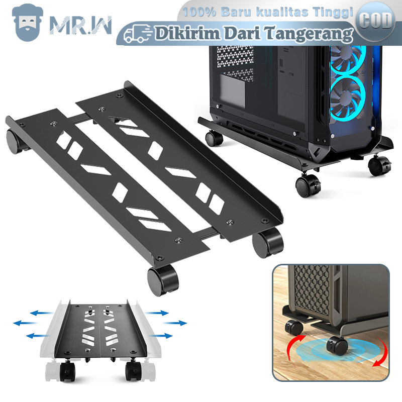 Jual Dudukan CPU Komputer Adjustable 20-26cm Rak CPU Komputer Tray CPU ...