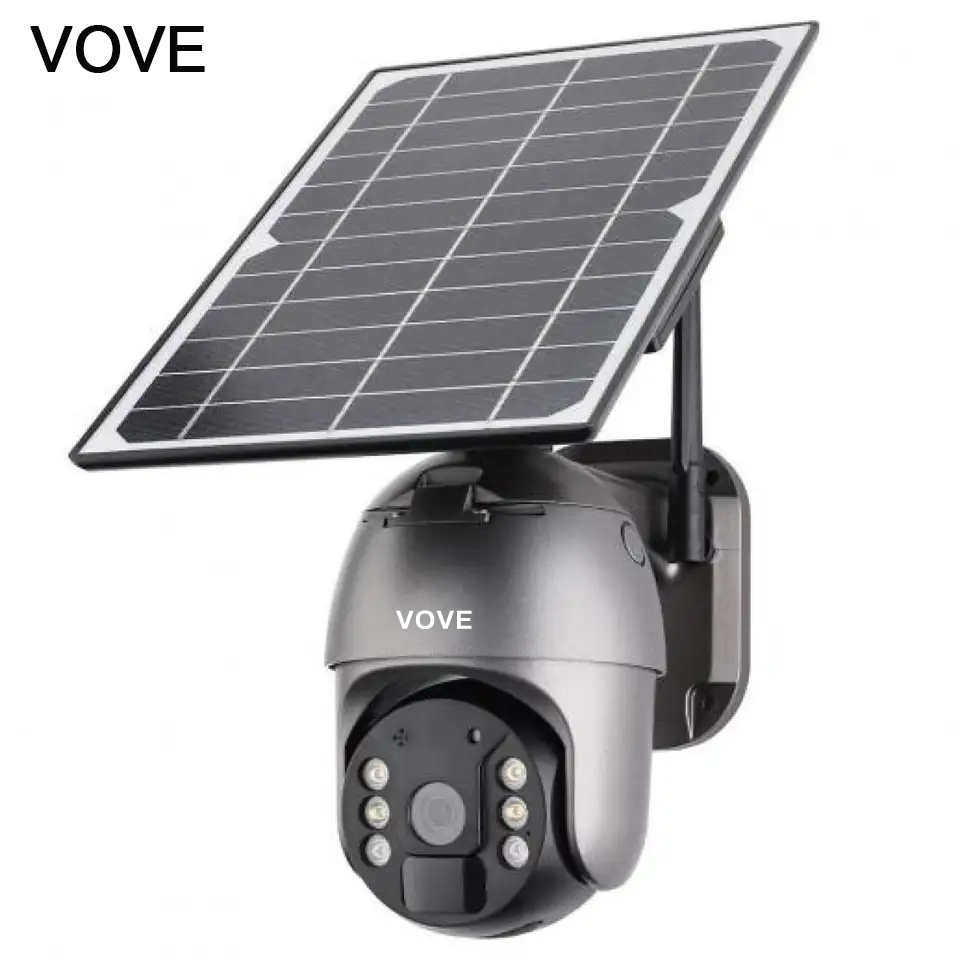 Jual VOVE 3G/4G LTE Cellular SIM Card Security Camera Solar-powered ...