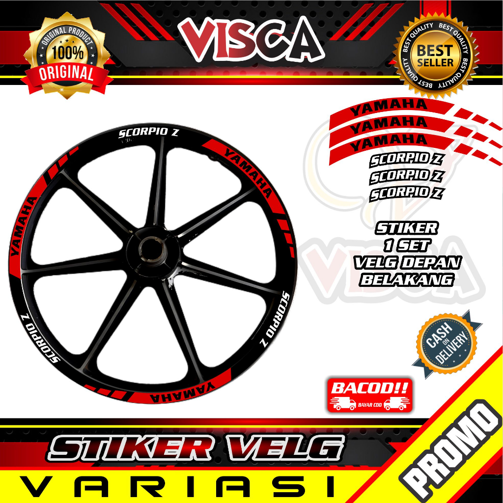Jual Stiker Velg List Velg Motor Stiker Velg Sticker Velg Scorpio z ...