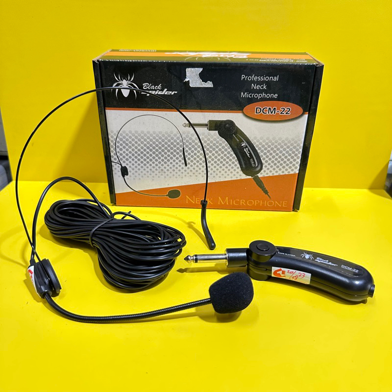 Jual Mic Leher Black Spider DCM-22 Neck Microphone | Shopee Indonesia