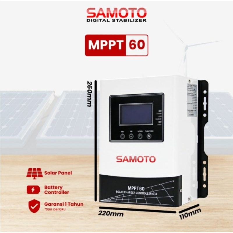 Jual MPPT60 SAMOTO Solar Charge Controller Panel Surya MPPT SAMOTO 60A ...