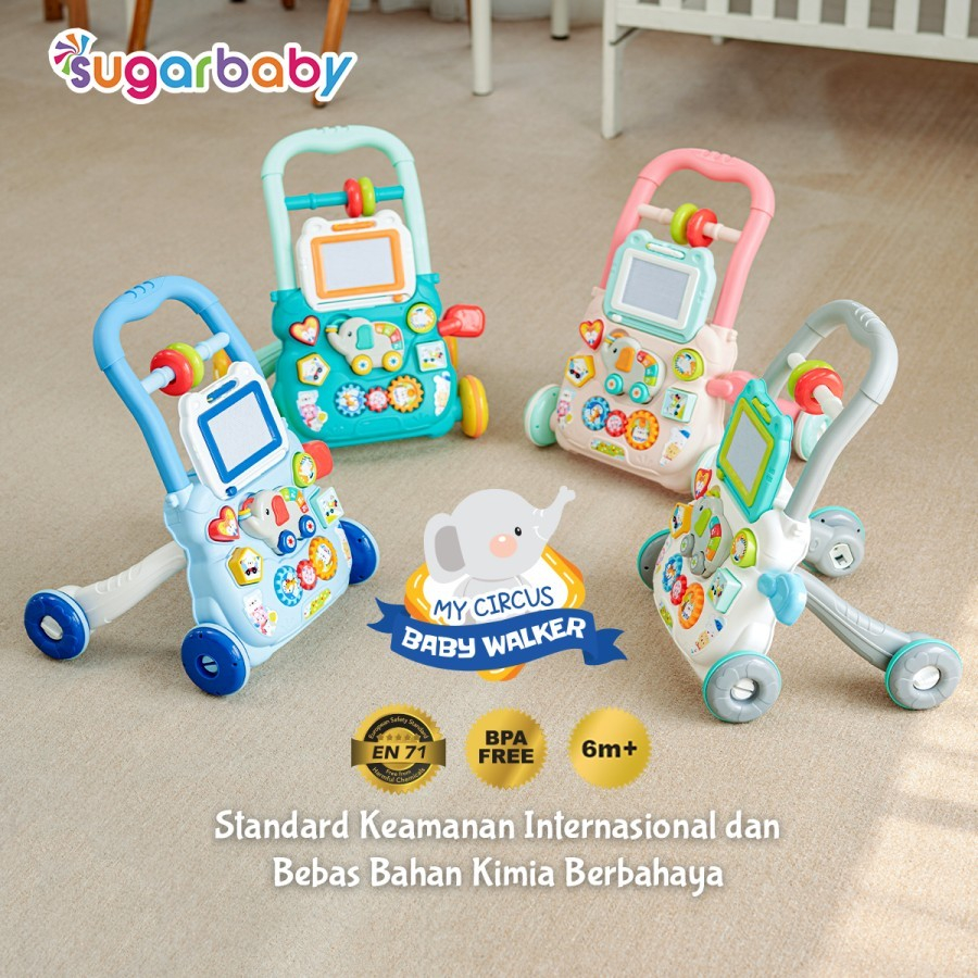Jual Sugar Baby Mini Car Baby Push Walker / Sugar Baby My Circus Baby ...