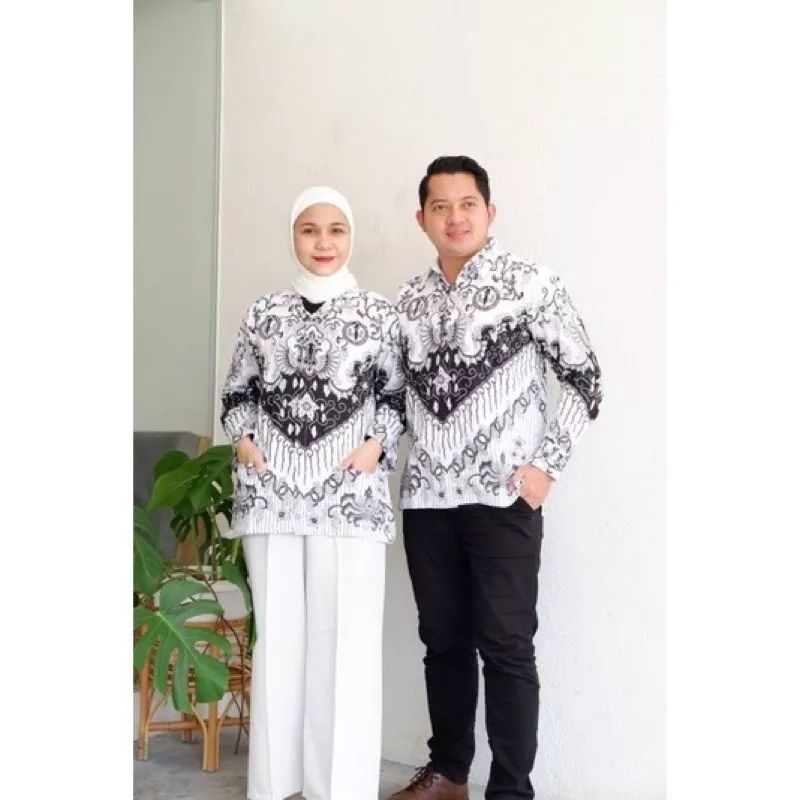 Jual SERAGAM PGRI RESMI PRIA DAN WANITA MOTIF KUSUMA BANGSA FULL FURING ...