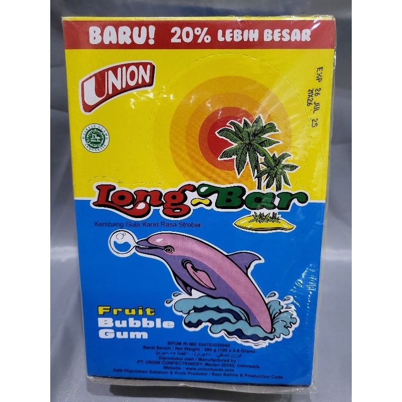 Jual Permen karet Long bar permen karet jadul longbar bubble gum ...