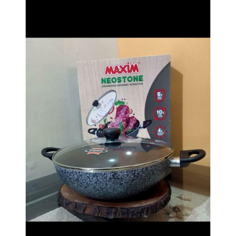 Jual MAXIM NEOSTONE WOK 30CM | Shopee Indonesia