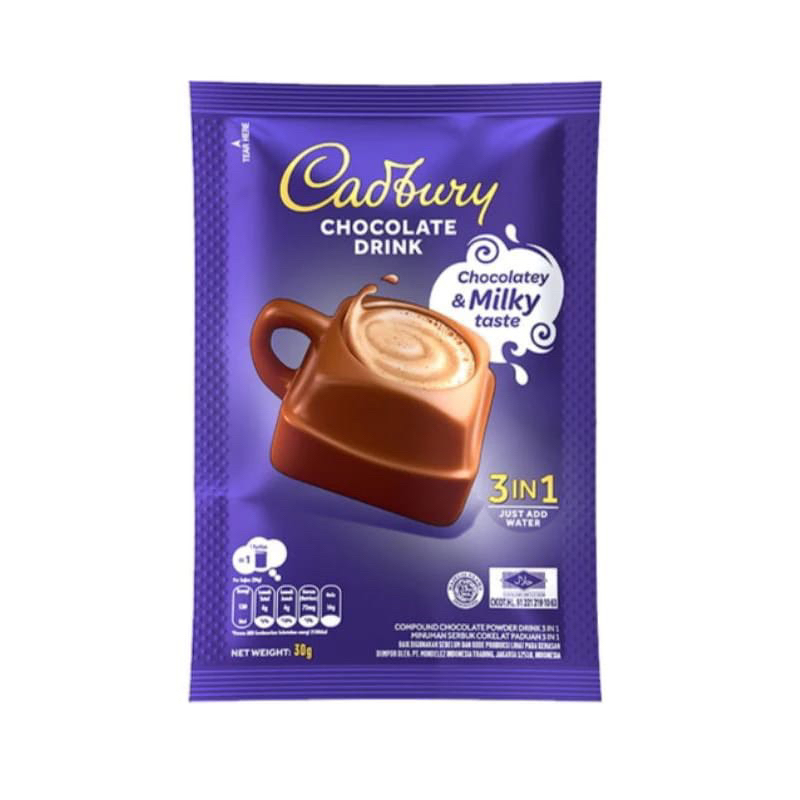 Jual Cadburry hot chocolate drink malaysia 1 sachet | Shopee Indonesia