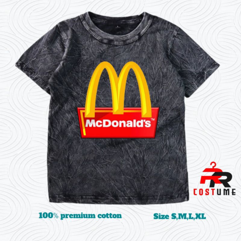 Jual BAJU ANAK WASHED 24s MCDONALD'S (FREE NAMA) | Shopee Indonesia