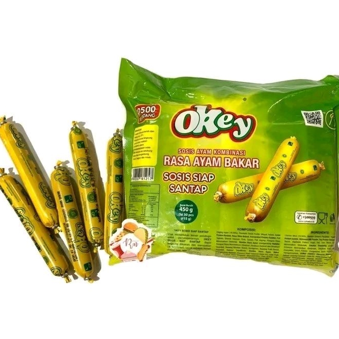 Jual LIVE 1PAK SOSIS OKEY ISI 30 BIJI - SOSIS SIAP MAKAN RASA AYAM ...
