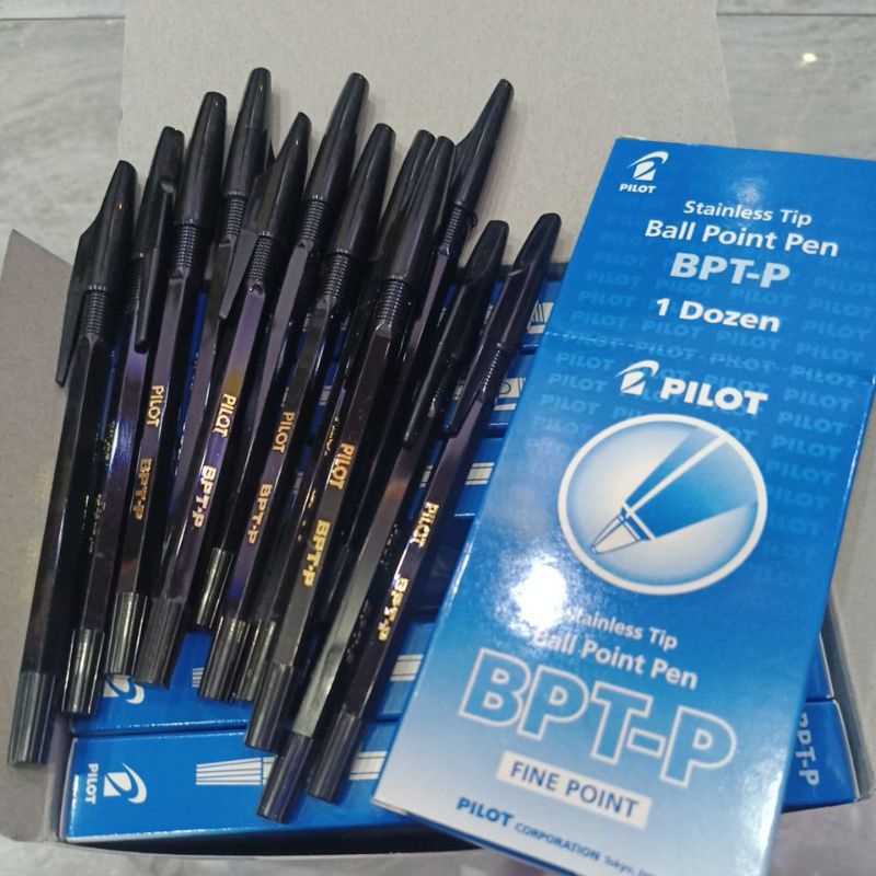Jual Ballpoint Pilot BPTP Original (1pack 12 pcs) | Shopee Indonesia