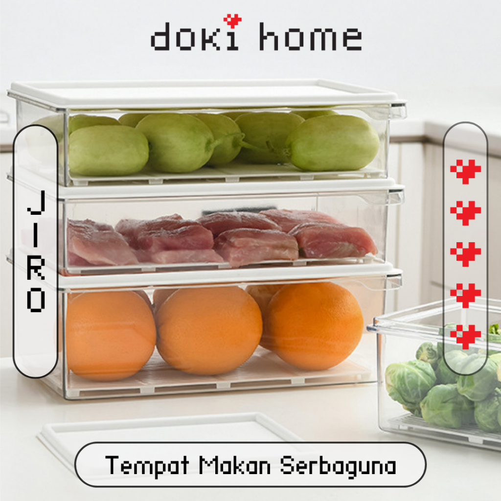 Jual (DOKI) JIRO Penyimpanan Makanan Minimalis Kotak Freezer Daging ...